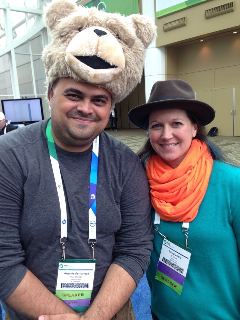 Argenis (as Ted) and me - Erin Stellato