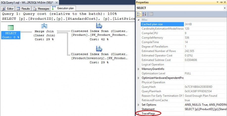 Trace Flag Information in Query Plans - Erin Stellato