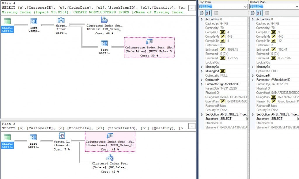 Comparing both plans - Erin Stellato