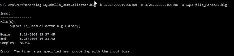 Using relog: Creating a smaller file - Erin Stellato