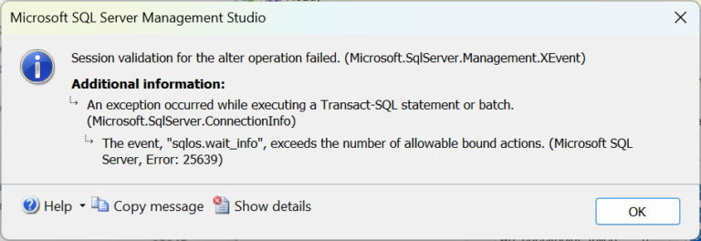 Event exceeds the number of allowable bound actions - Jonathan Kehayias