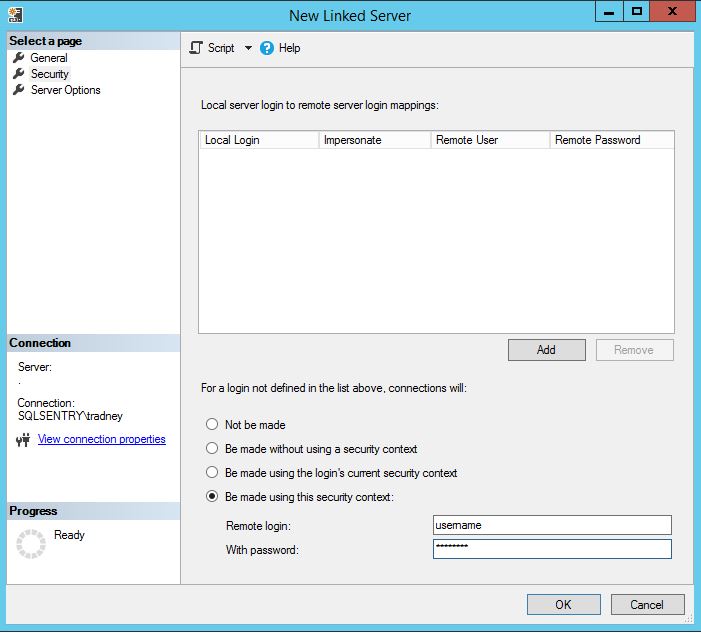 How to create a linked server to Azure SQL Database via SQL Server ... How to create a linked server to Azure SQL Database via SQL Server ...